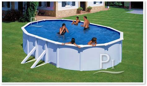 Piscina Fuori Terra GRE In Acciaio Ovale SAN MARINA 610 Piscina Fuori