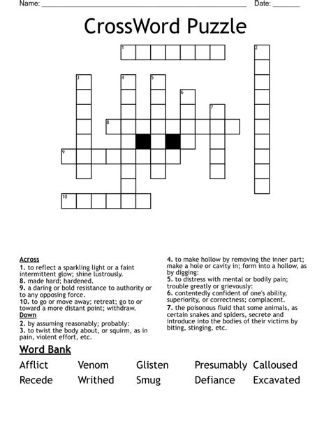 Crossword Puzzle Wordmint