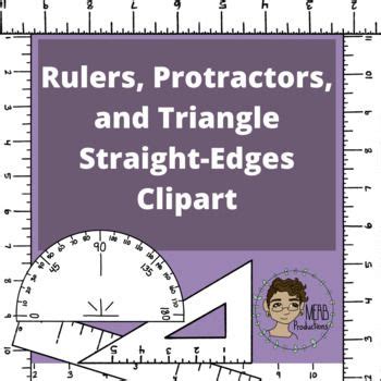 Rulers Protractors And Triangle Straight Edge Clipart In 2024