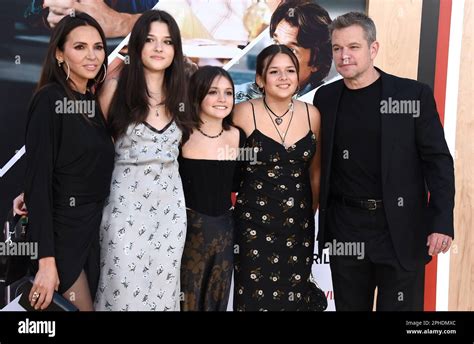 Westwood USA 27 März 2023 Matt Damon Isabella Damon Gia Zavala