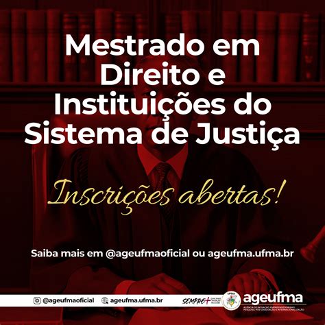 UFMA abre inscrições para cursos de Mestrado e Doutorado em Direito