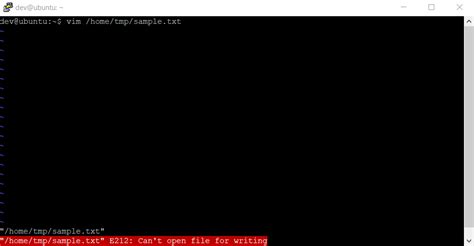 E212 can t open file for writing что делать