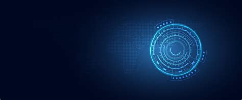 Futuristic Digital Transformation Abstract Technology Blue Background