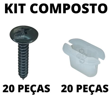 Parafuso Bucha Da Moldura Paralama Fiat Strada