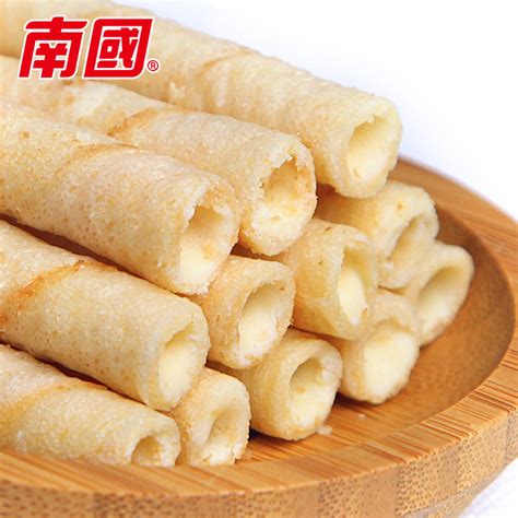 海南特产南国食品椰浆蛋卷180g饼干点心休闲零食早餐下午茶 虎窝淘