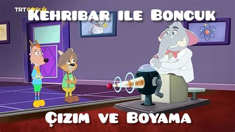 TRT Çocuk Kehribar ile Boncuk Çizgi Film Çizim ve Boyama Çocuklar