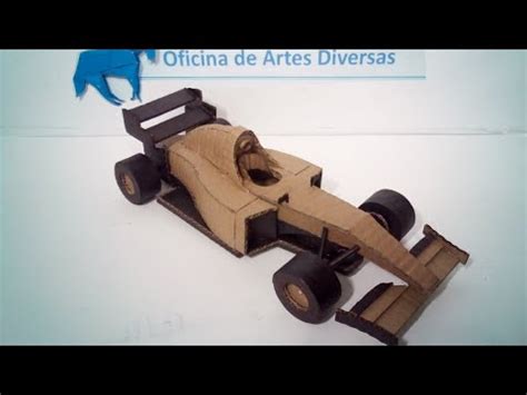 como fazer um carro f1 de papelão YouTube