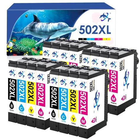 FINEST 4U Cartouches Encre Compatible Epson 502XL 502 XL Pour Epson WF