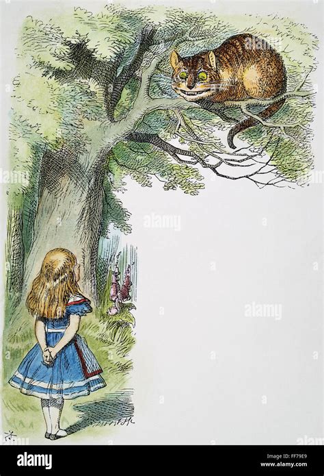 CARROLL ALICE 1865 NAlice And The Cheshire Cat Illustration By Sir