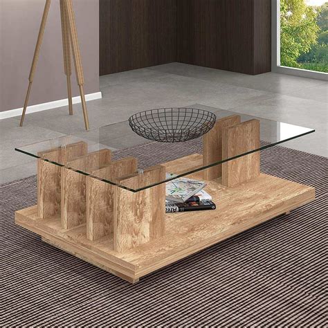 Mesa De Centro Para Sala Estar Ou Recepção Branco dj Móveis R 320