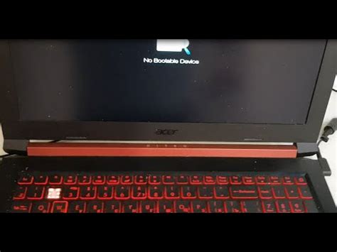 Acer Nitro No Bootable Device Youtube