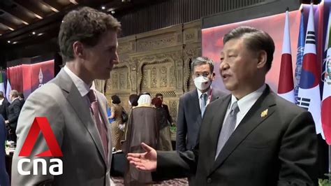 Xi Jinping Confronts Justin Trudeau At G Over Leaks To Media Youtube