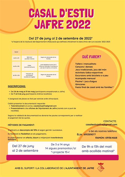 Casal De Jafre 2022 Web Oficial De L Ajuntament De Jafre