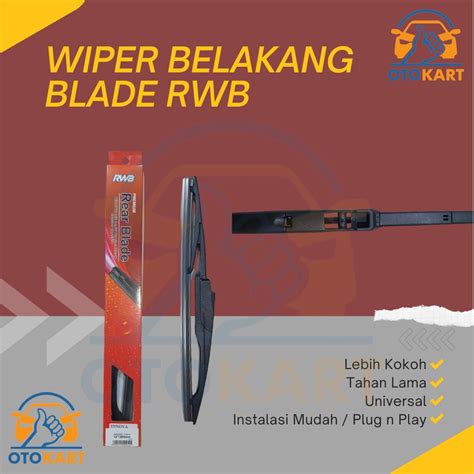 Jual WIPER BELAKANG MOBIL RWB ORIGINAL WIPER REAR MOBIL UNIVERSAL RWB