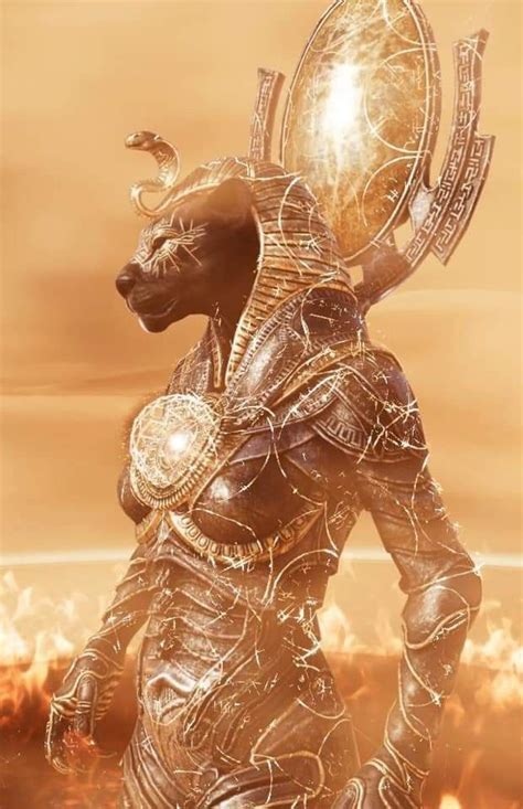 Lion Goddess The Warrior Goddess Sekhmet Shown With Her Sun Disk Egyptian Mythology Mythology