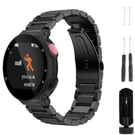Armbånd RSF Garmin Forerunner 220 230 235 620 630 735XT Svart