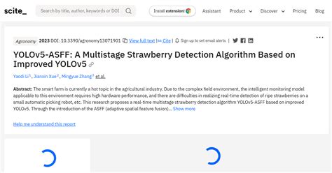 yolov5 asff a multistage strawberry detection algorithm based on improved yolov5 [scite report]