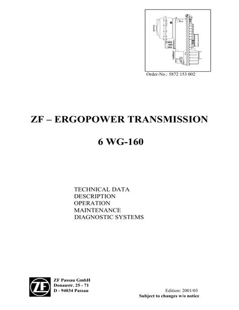 Zf Operation Manual Wg