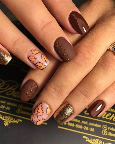 Nail Art diseños inspirados en los colores del otoño perfectos para