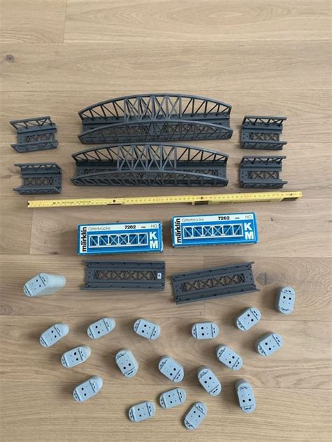 Märklin grosses Gitterbrücken Set 2x 7263 2x 7262 4x kurz Kaufen