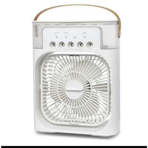 Refrigerador De Ar Ventilador Umidificador Portátil Led