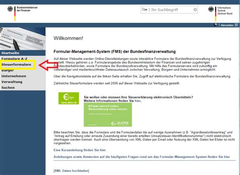 Fragebogen zur steuerlichen Erfassung Ausfüllhilfe