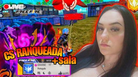 FREE FIRE AO VIVO Cs RANQUEADO RUMO AO ELITE DAIANE YT YouTube