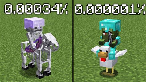 Insanely Rare Minecraft Mobs YouTube