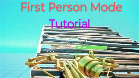 How To Get First Person Mode In Fortnite Tutorial Youtube