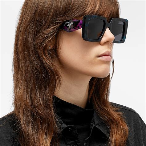 Prada Eyewear PR 23YS Sunglasses Blue Purple END CN