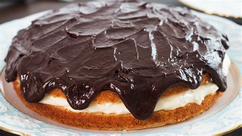 Boston Cream Pie Recipe Boston Cream Cake Youtube