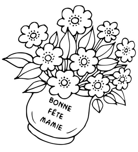 Coloriage Bonne F Te Mamie T L Charger Et Imprimer Gratuit Sur