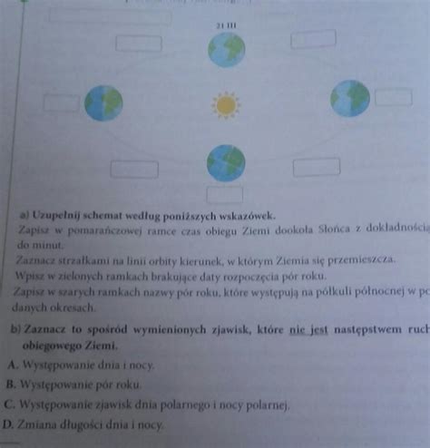 Ruch Obrotowy I Obiegowy Ziemi Sprawdzian Klasa 6 Margaret Wiegel