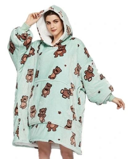 BLUZA KOC KOCOBLUZA CIEPŁA OVERSIZE 2w1 KAPTUREM SZLAFROK 14636553267