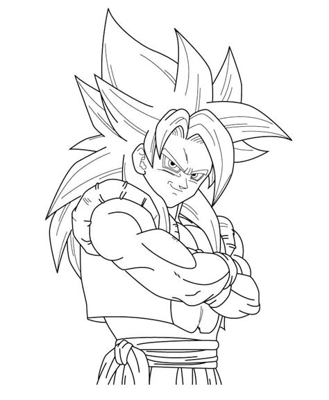 Coloriage Gogeta Gratuit télécharger et imprimer gratuit sur