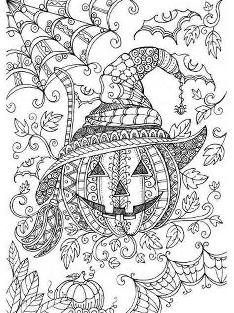 Coloriage Citrouille Halloween Adulte télécharger et imprimer gratuit