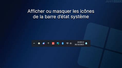 Afficher Ou Masquer Les Ic Nes De La Barre D Tat Syst Me