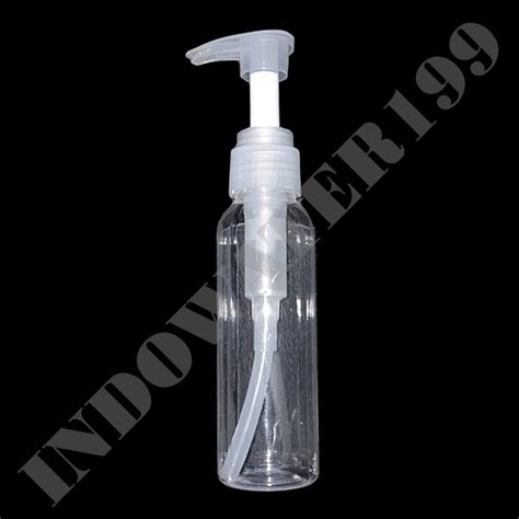 Jual BOTOL PLASTIK PET 100 ML BENING TUTUP PUMP NATURAL Di Lapak