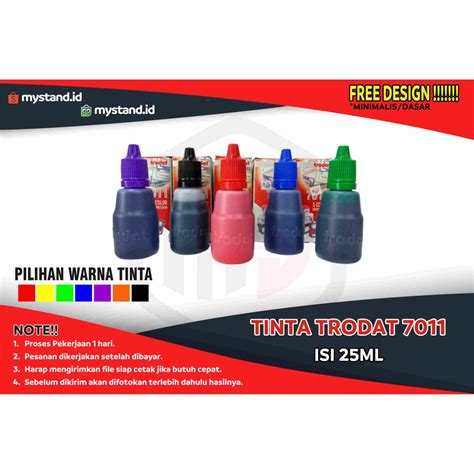 Jual TINTA TRODAT 7011 ISI 25ML TINTA STEMPEL TRODAT TINTA STEMPEL