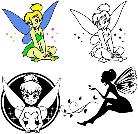 Tinkerbell Svg Bundle Supports SvG DxF EPs Png FREE Etsy