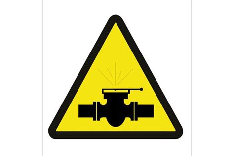 Señal advertencia solo pictorama peligro válvula RacNet