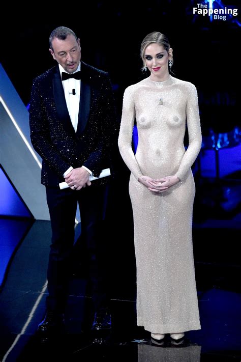 Chiara Ferragni Flaunts Her Nipples In A See Through Dress At The