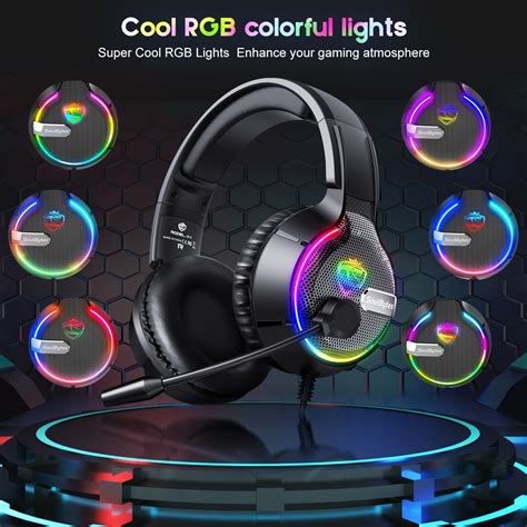Soulbytes S19 USB 3 5mm 4 Pin Adjustable RGB Light Gaming Headset