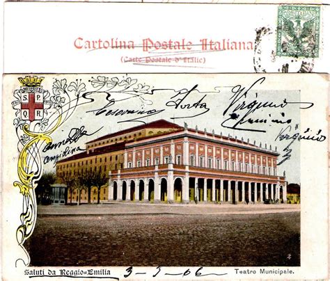 1906 Copia Cartoline Dei Teatri Di Reggio Emilia Flickr