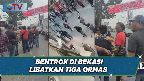 Ratusan Orang Dari Ormas Terlibat Bentrok Di Bekasi Satu Orang Tewas