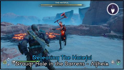 GOD OF WAR RAGNAROK THE HATEFUL Draugr Hole In THE BARRENS ALFHEIM