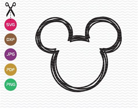 Mickey Mouse Head Mickey Mouse Head SVG Mickey SVG Disney Svg