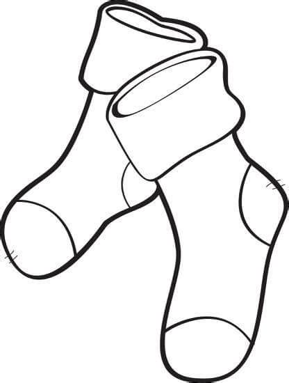 Calcetines Lindos Para Colorear Imprimir E Dibujar ColoringOnly