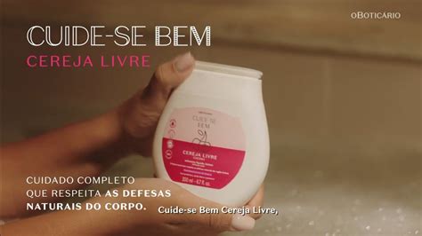 Novo Cuide se Bem Cereja Livre sua nova linha de cuidados íntimos