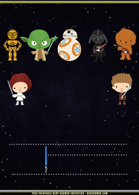 Free Free Printable Baby Star Wars Invitation Templates Star Wars